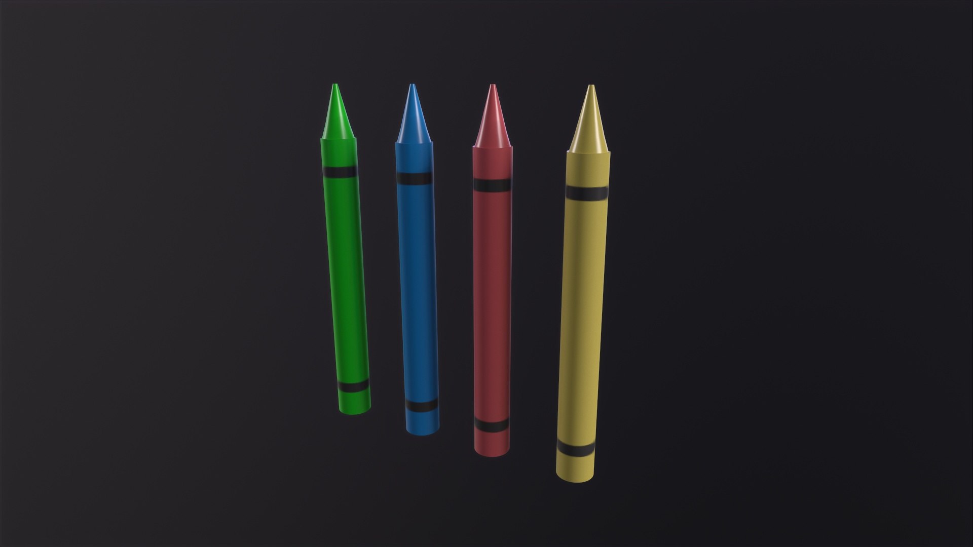 Crayons crayon 3D model - TurboSquid 2148231