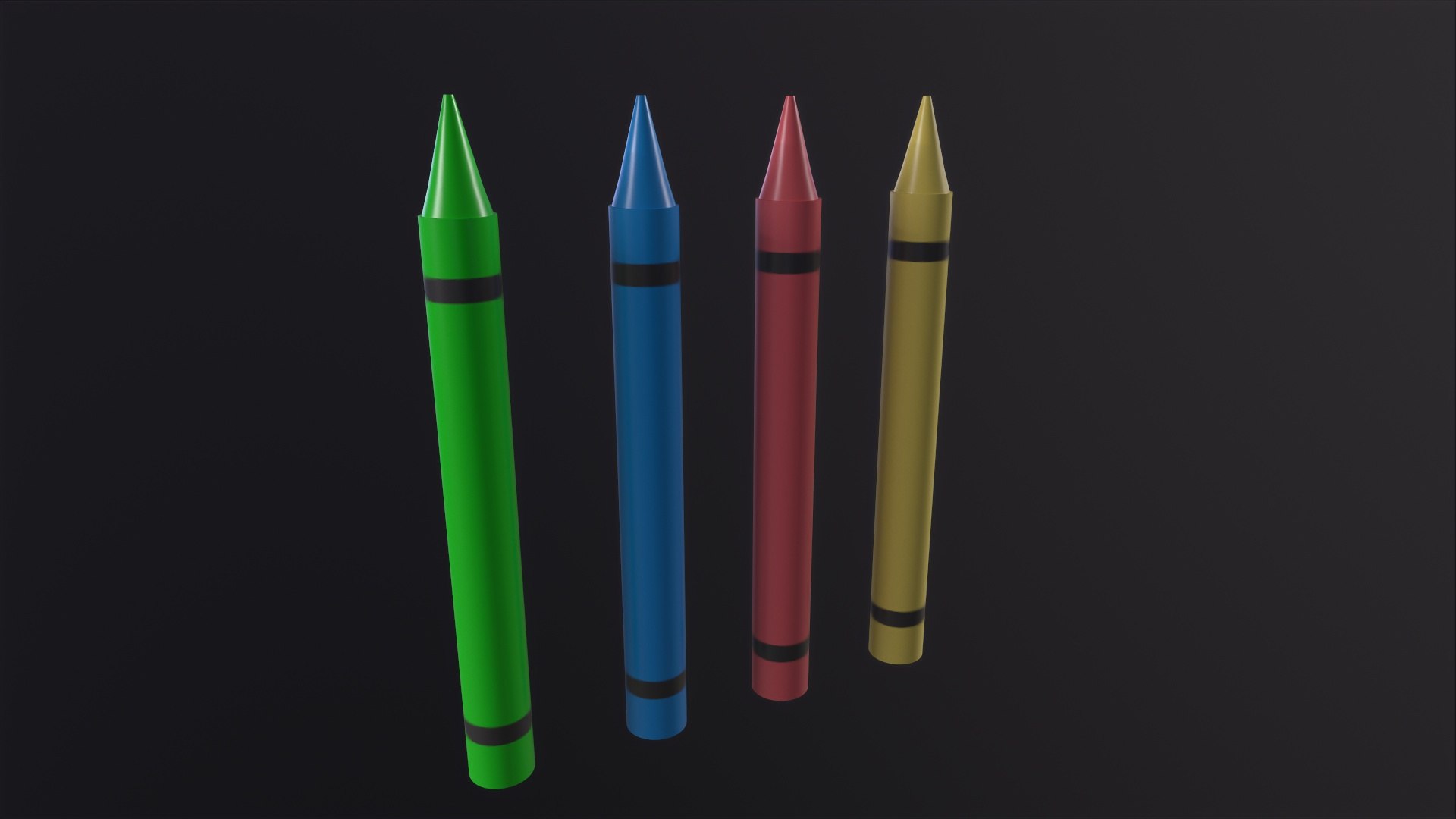 Crayons Crayon 3D Model - TurboSquid 2148231