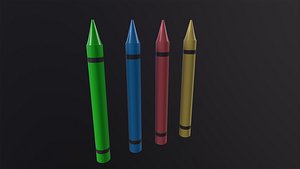 3D Crayon Models - Browse & Download Formats - TurboSquid