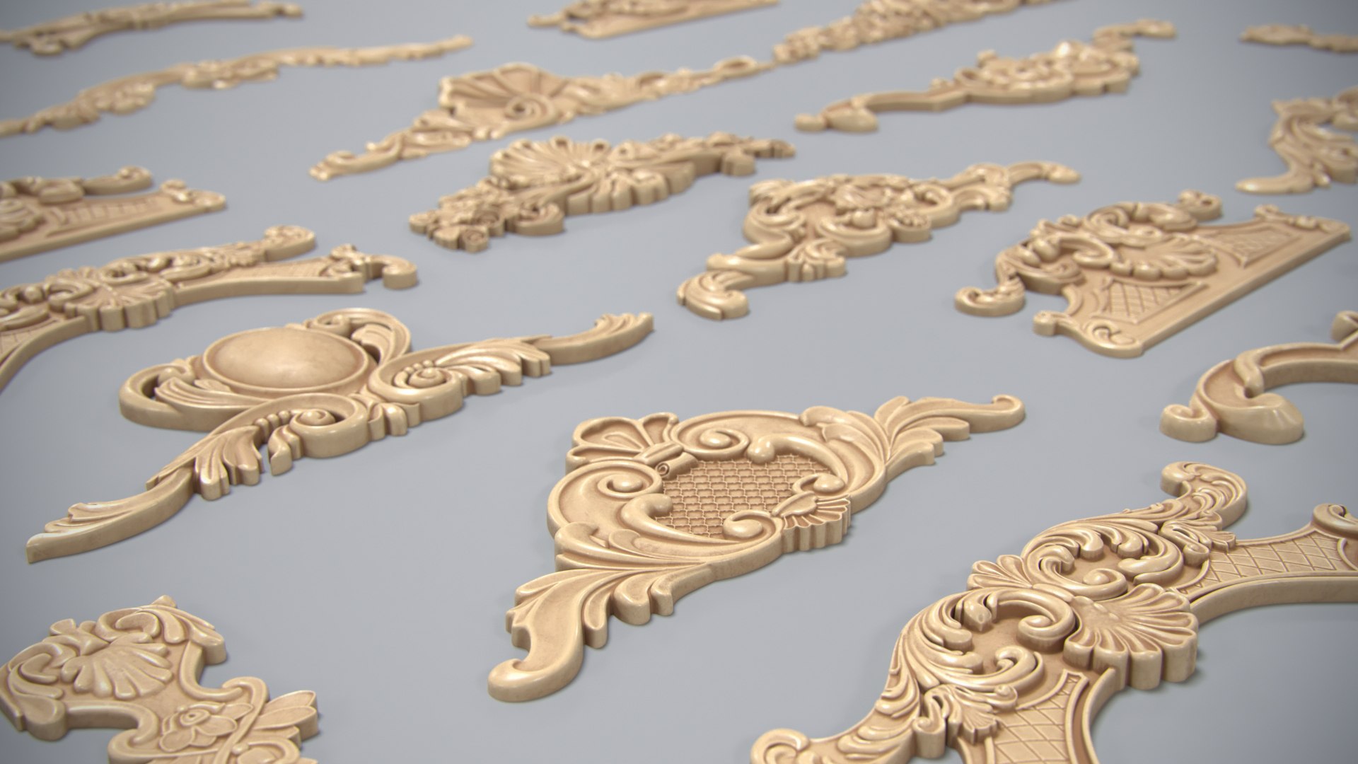 3D Patterns Bas-reliefs Model - TurboSquid 1696829