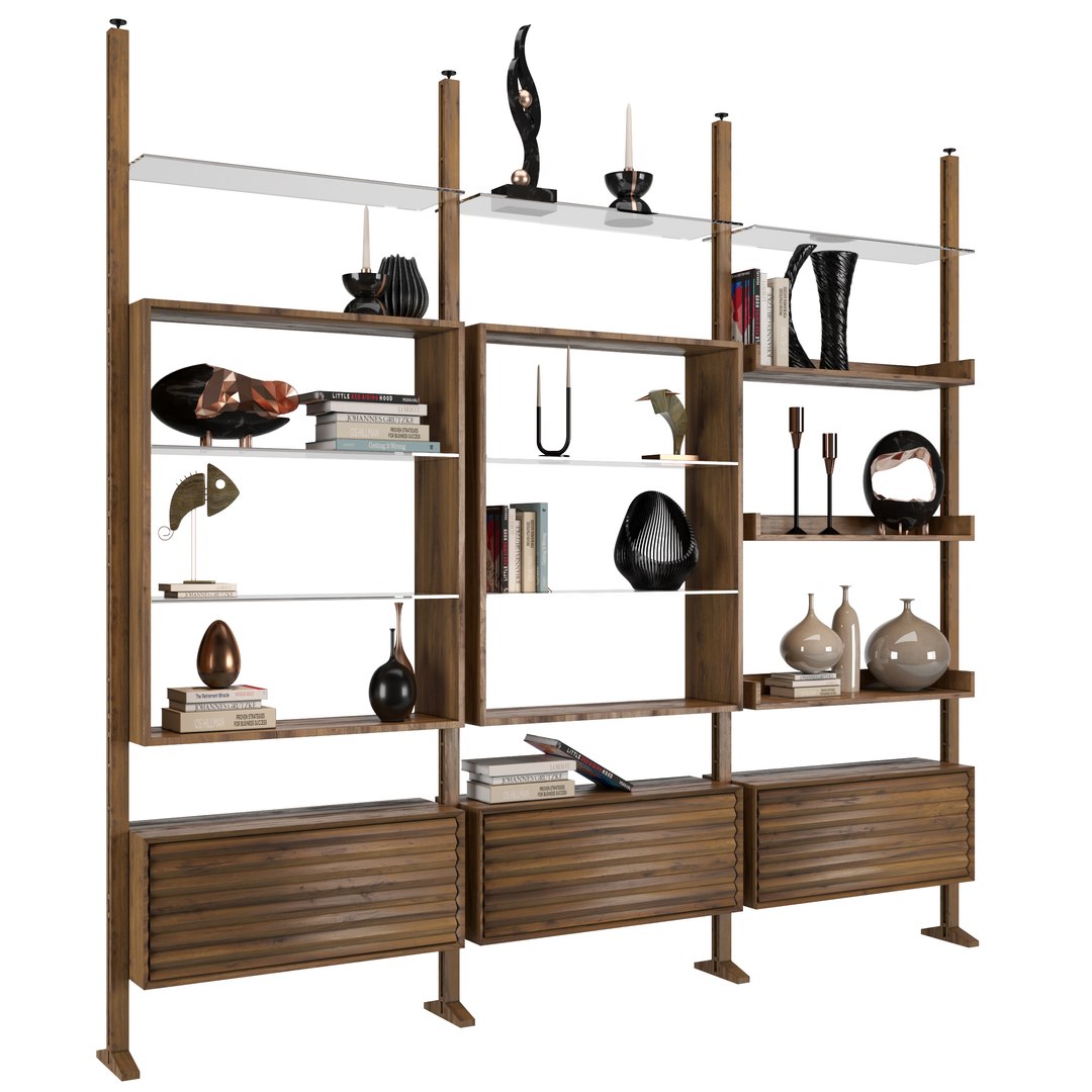 3D model shelf furniture bookcase - TurboSquid 1556520