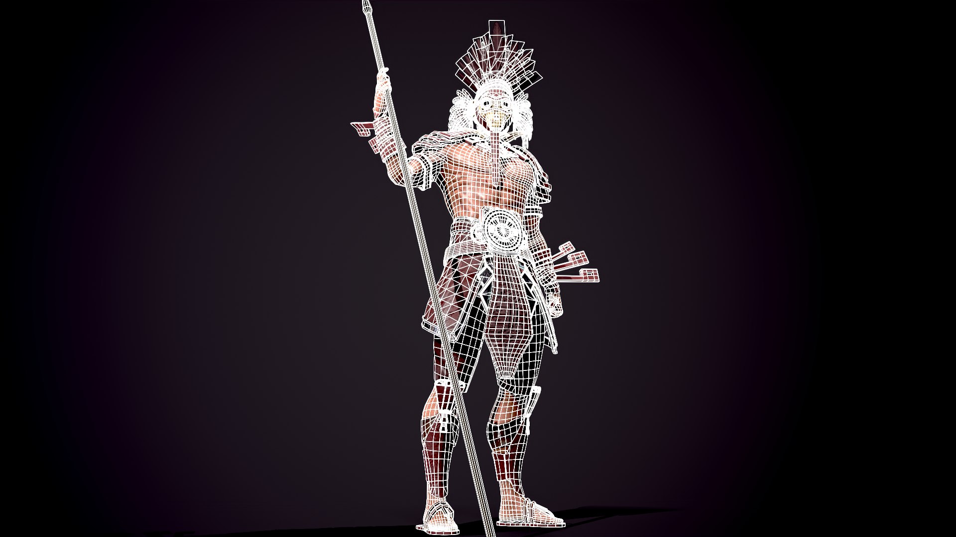 Aztec Warrior 3D - TurboSquid 1997450