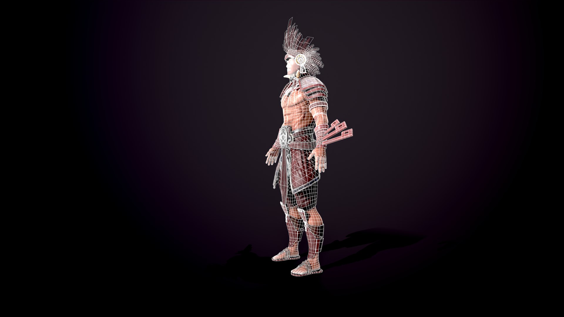 Aztec Warrior 3D - TurboSquid 1997450