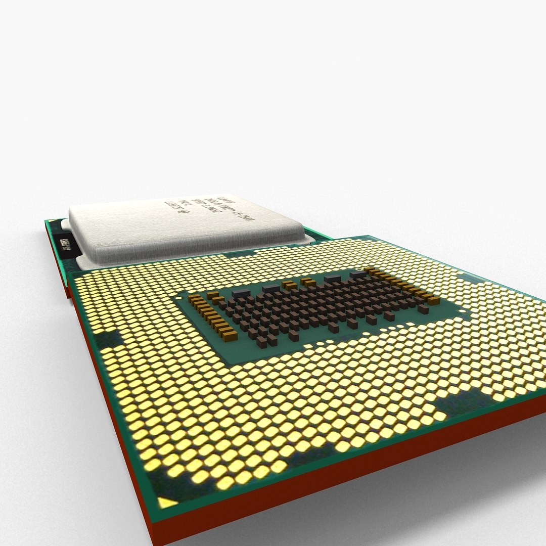 Cpu Intel I5 Component 3d Max