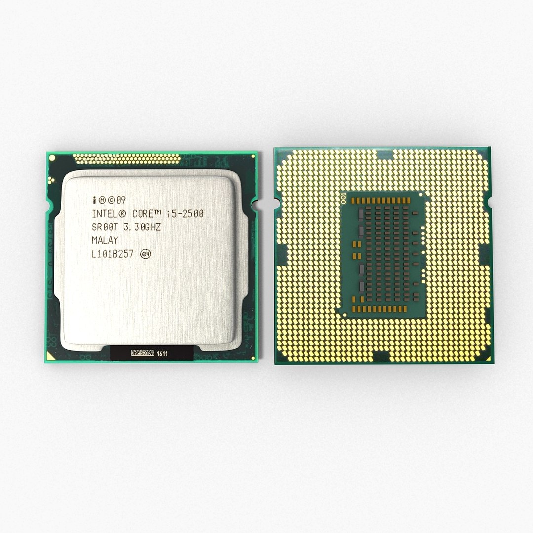 Cpu Intel I5 Component 3d Max