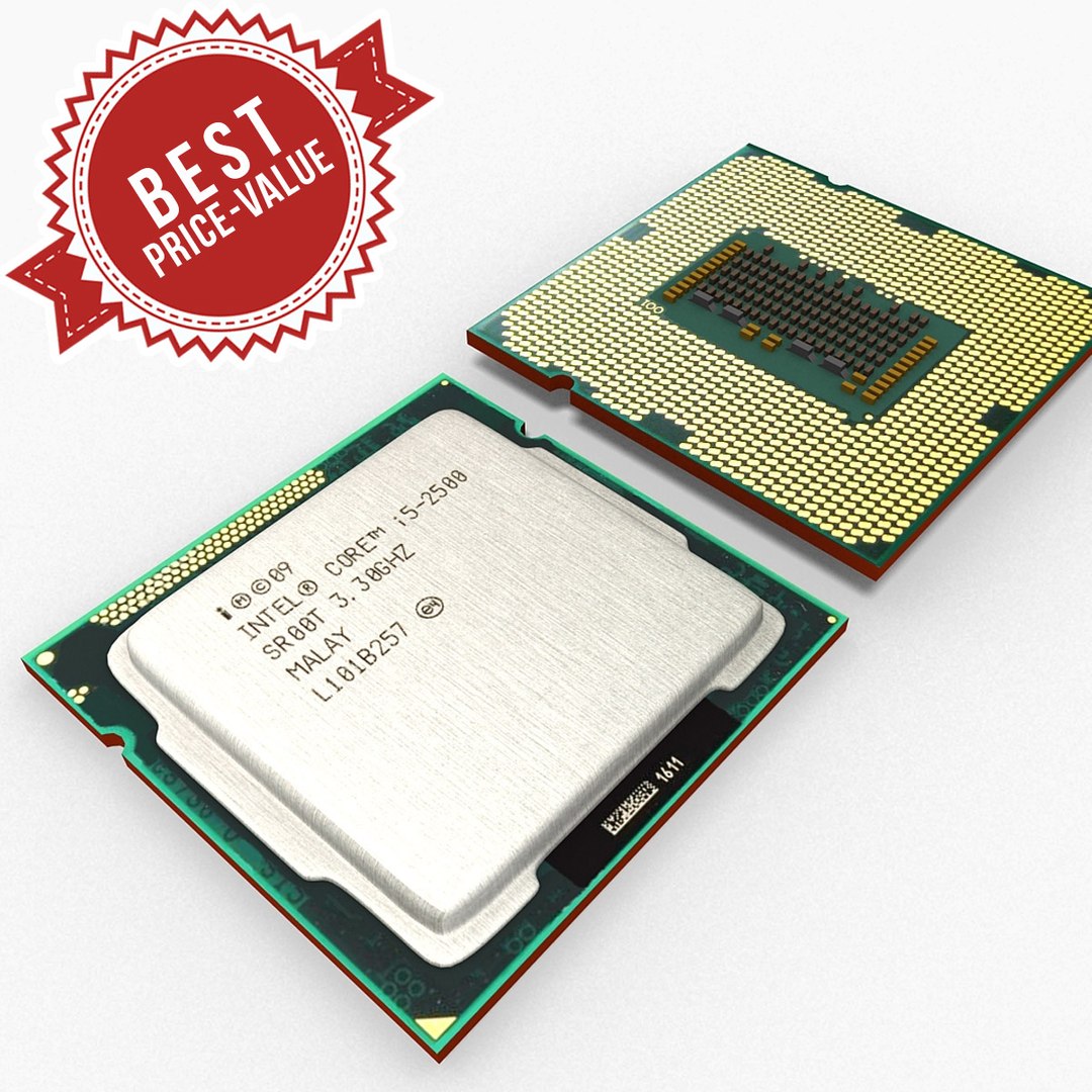 Cpu Intel I5 Component 3d Max