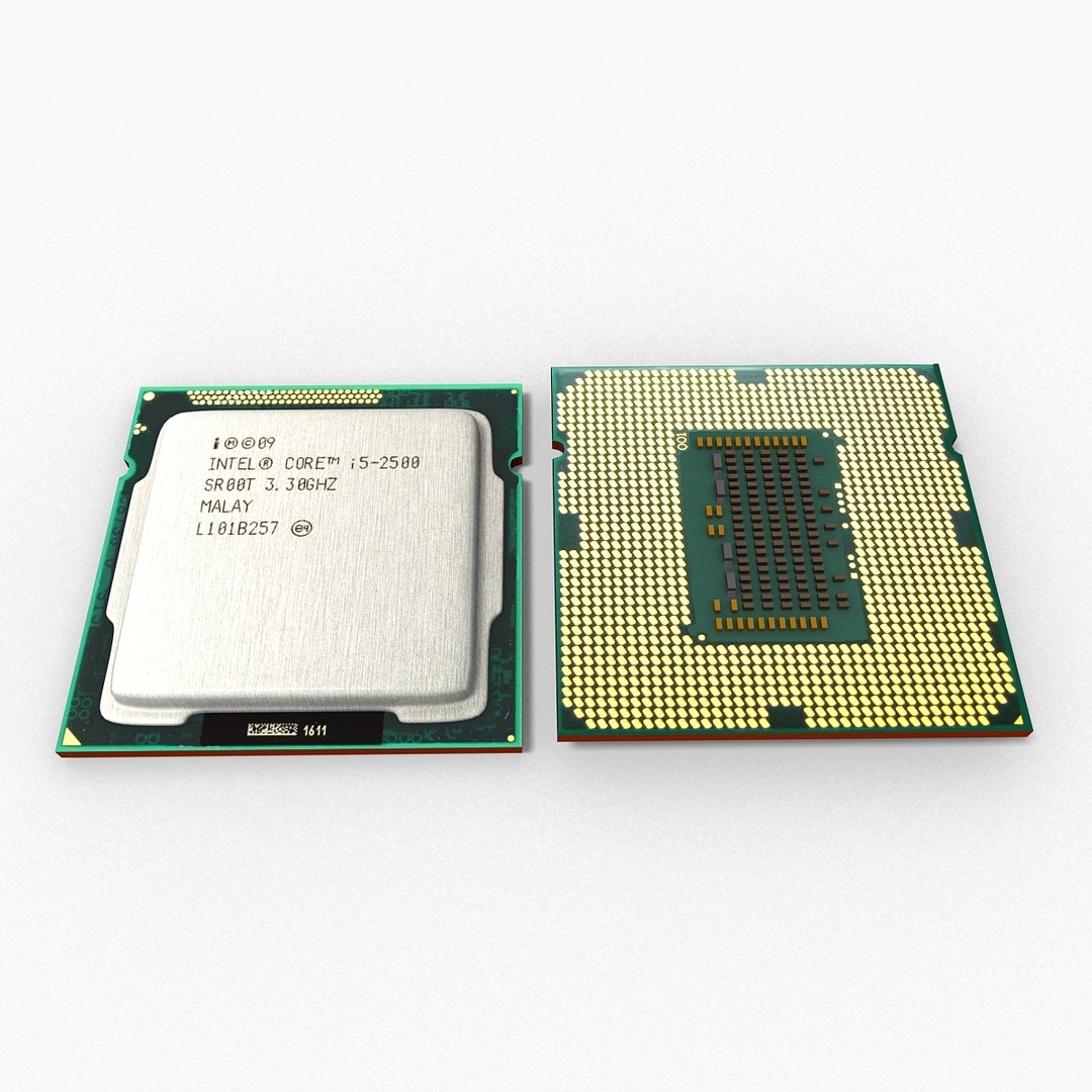 Cpu Intel I5 Component 3d Max