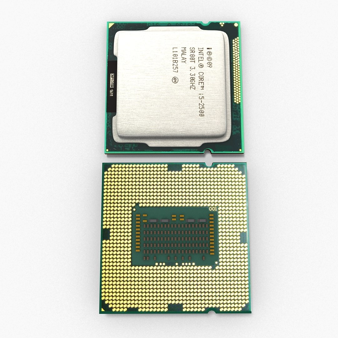 Cpu Intel I5 Component 3d Max