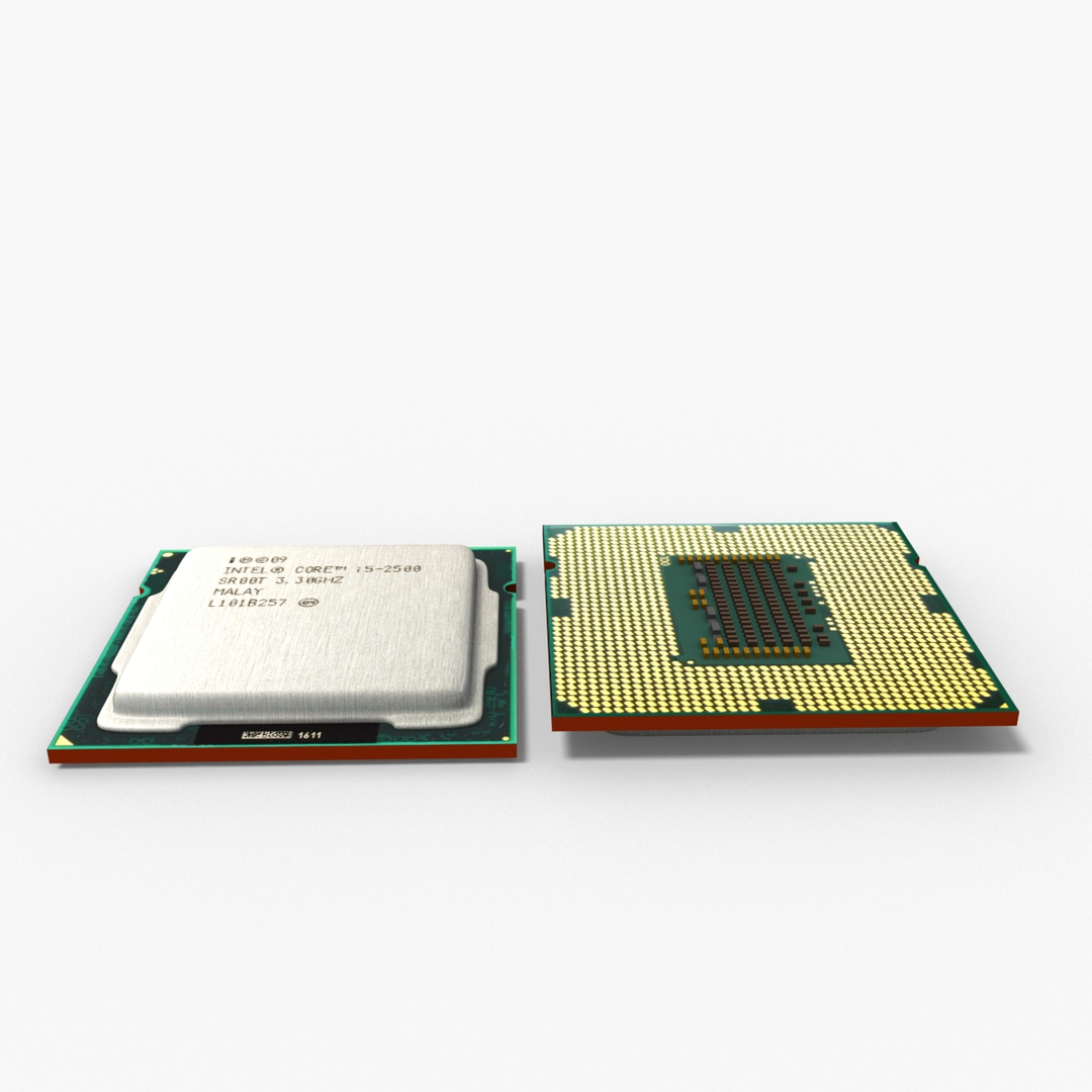 Cpu Intel I5 Component 3d Max