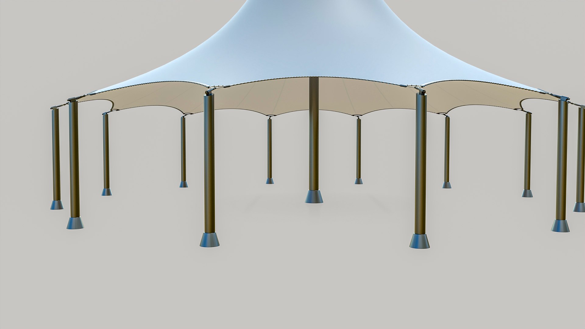 3D Model Tensile Structure Tent - TurboSquid 2260564