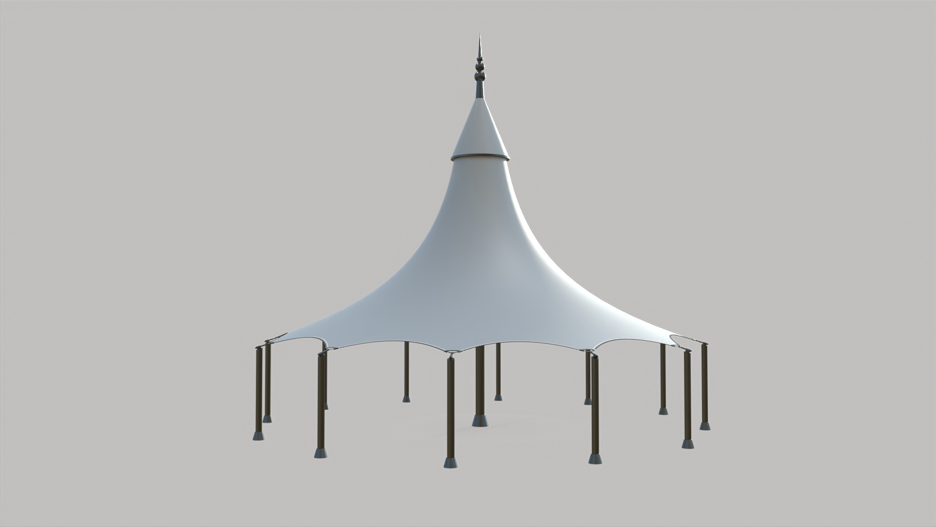 3D Model Tensile Structure Tent - TurboSquid 2260564