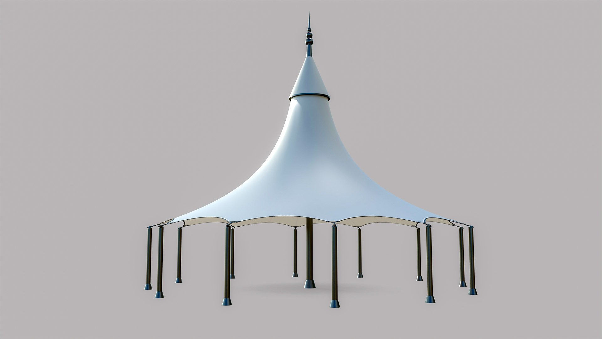 3D Model Tensile Structure Tent - TurboSquid 2260564