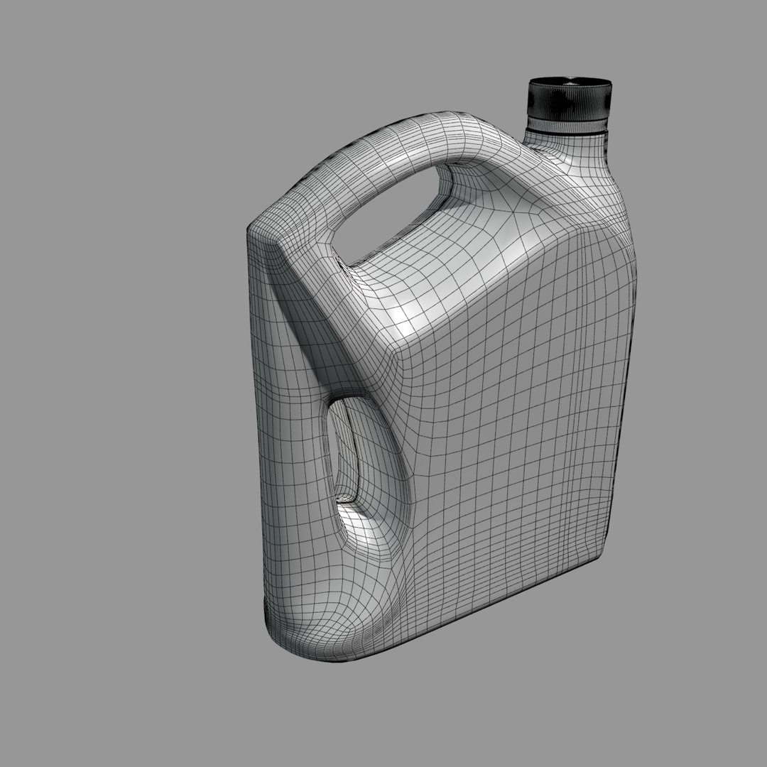 3d 3ds large oil bottle