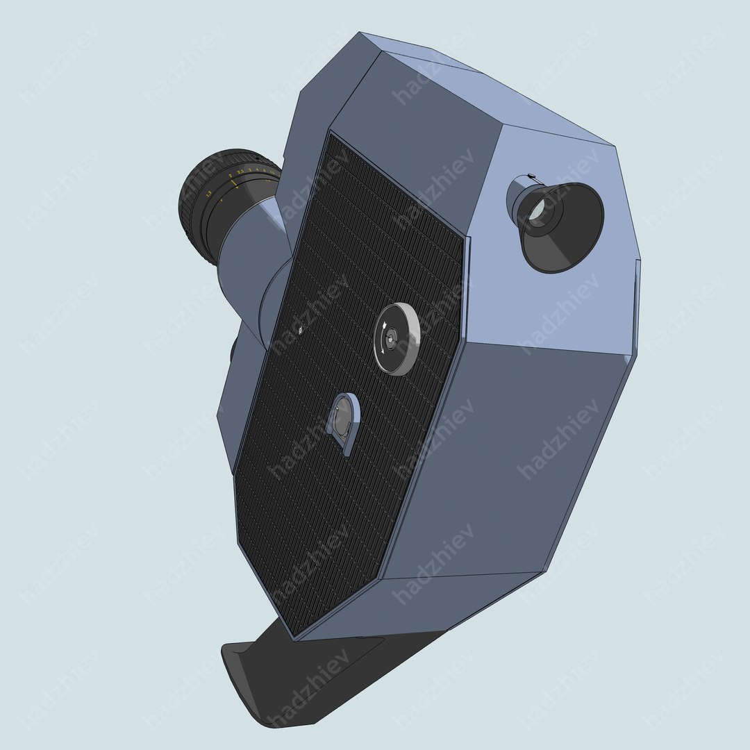 Vintage Film Camera Zenit Quarz DS8-3 Toon Style Model 3D Model ...