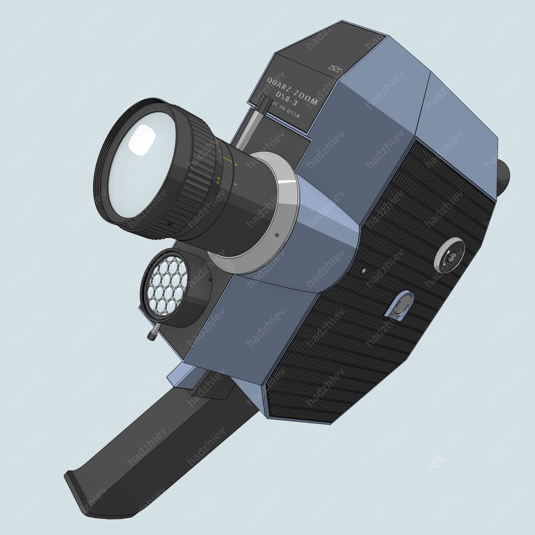 Vintage Film Camera Zenit Quarz DS8-3 Toon Style Model 3D Model - TurboSquid 1960088