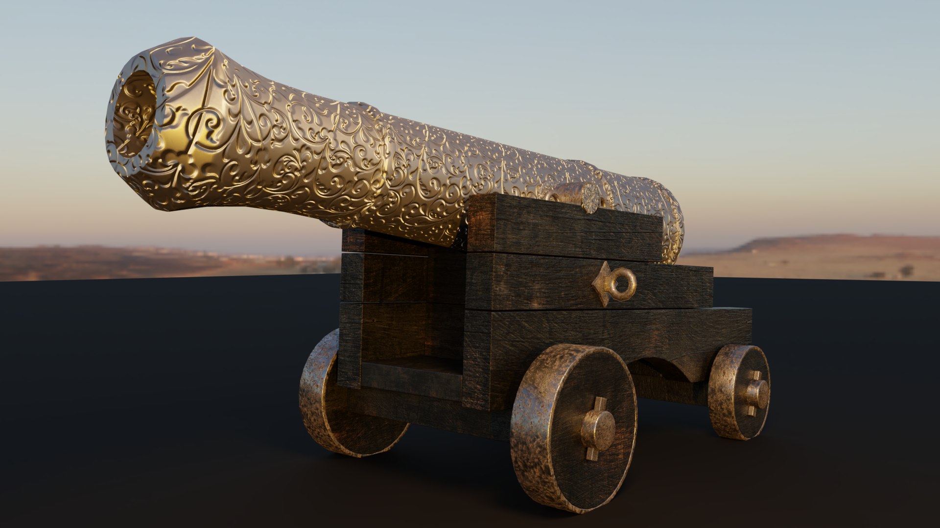 3D Cannon - TurboSquid 1754058