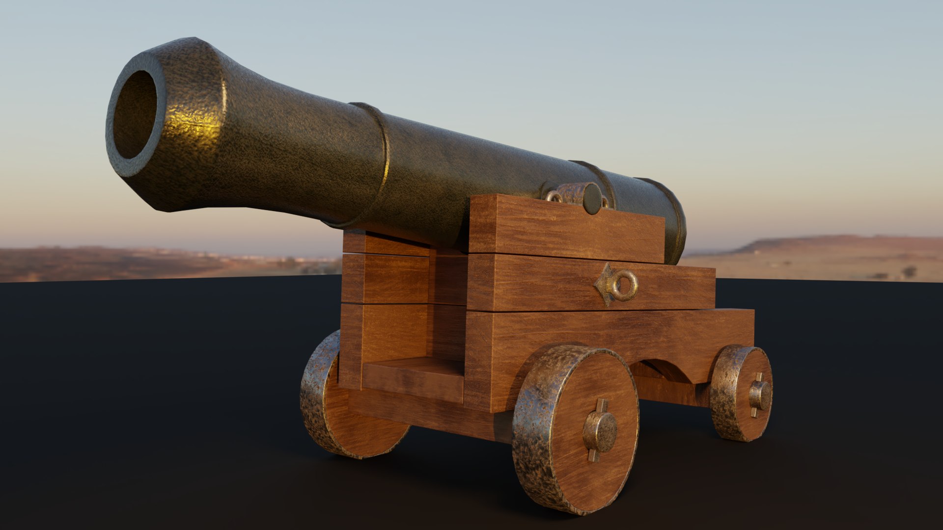 3D Cannon - TurboSquid 1754058