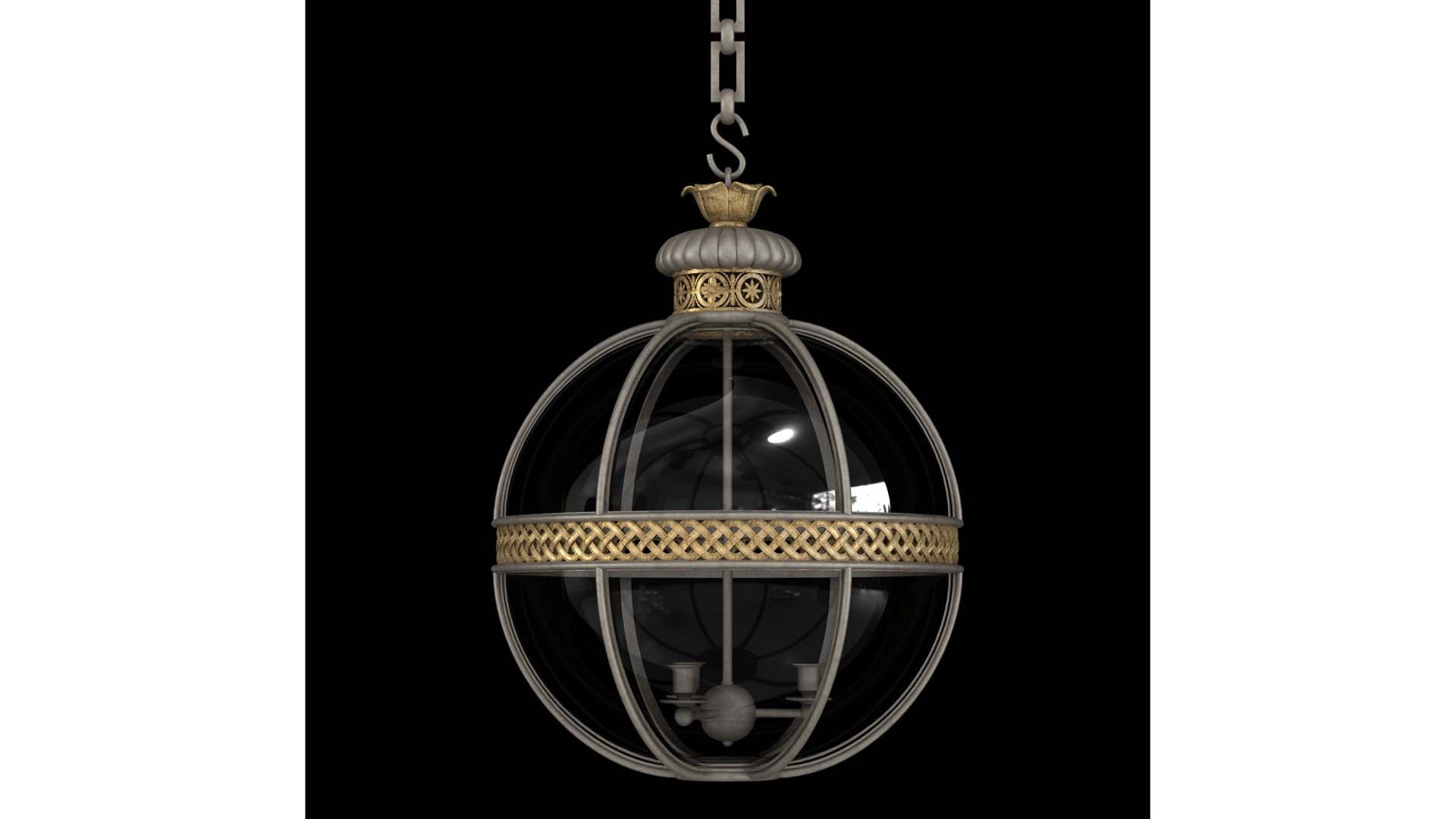Jamb Hanging Globe Light Pendant 3D Model - TurboSquid 2093593