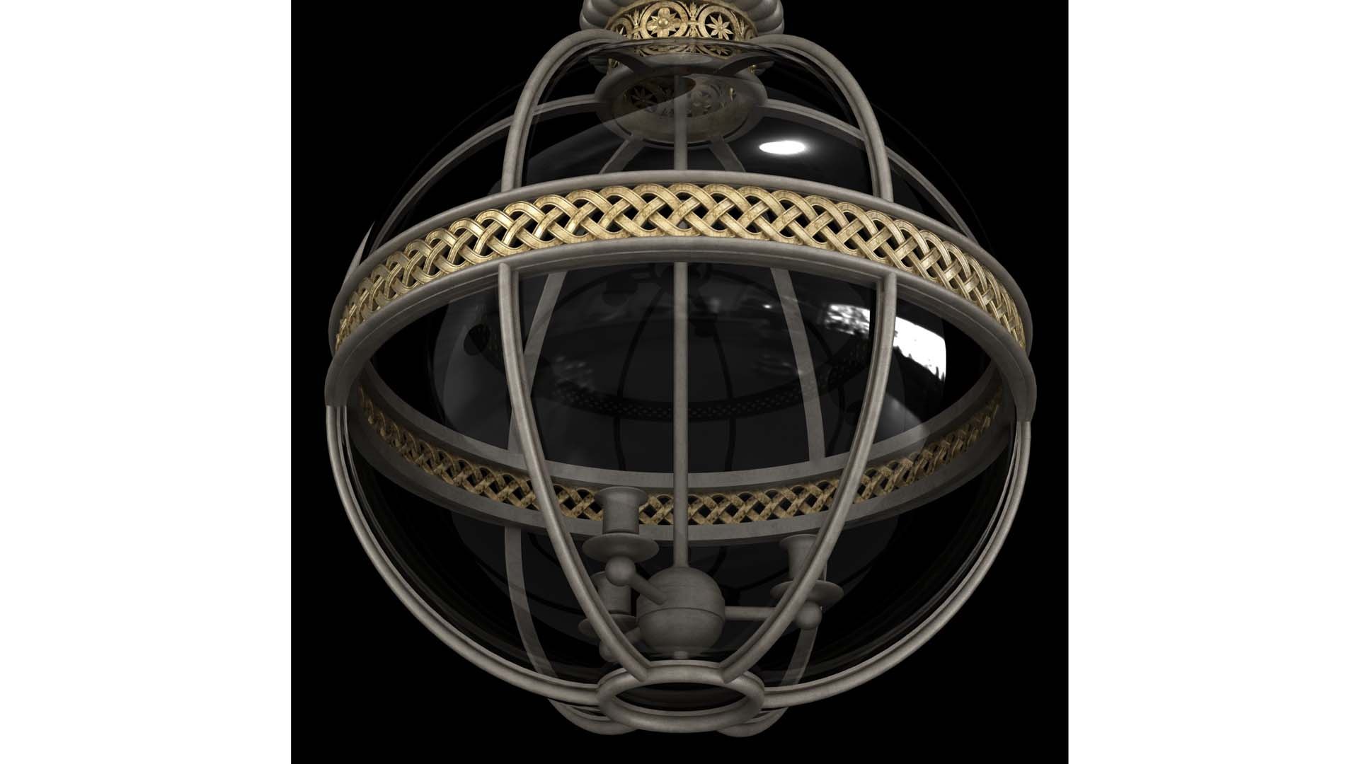 Jamb Hanging Globe Light Pendant 3D Model - TurboSquid 2093593