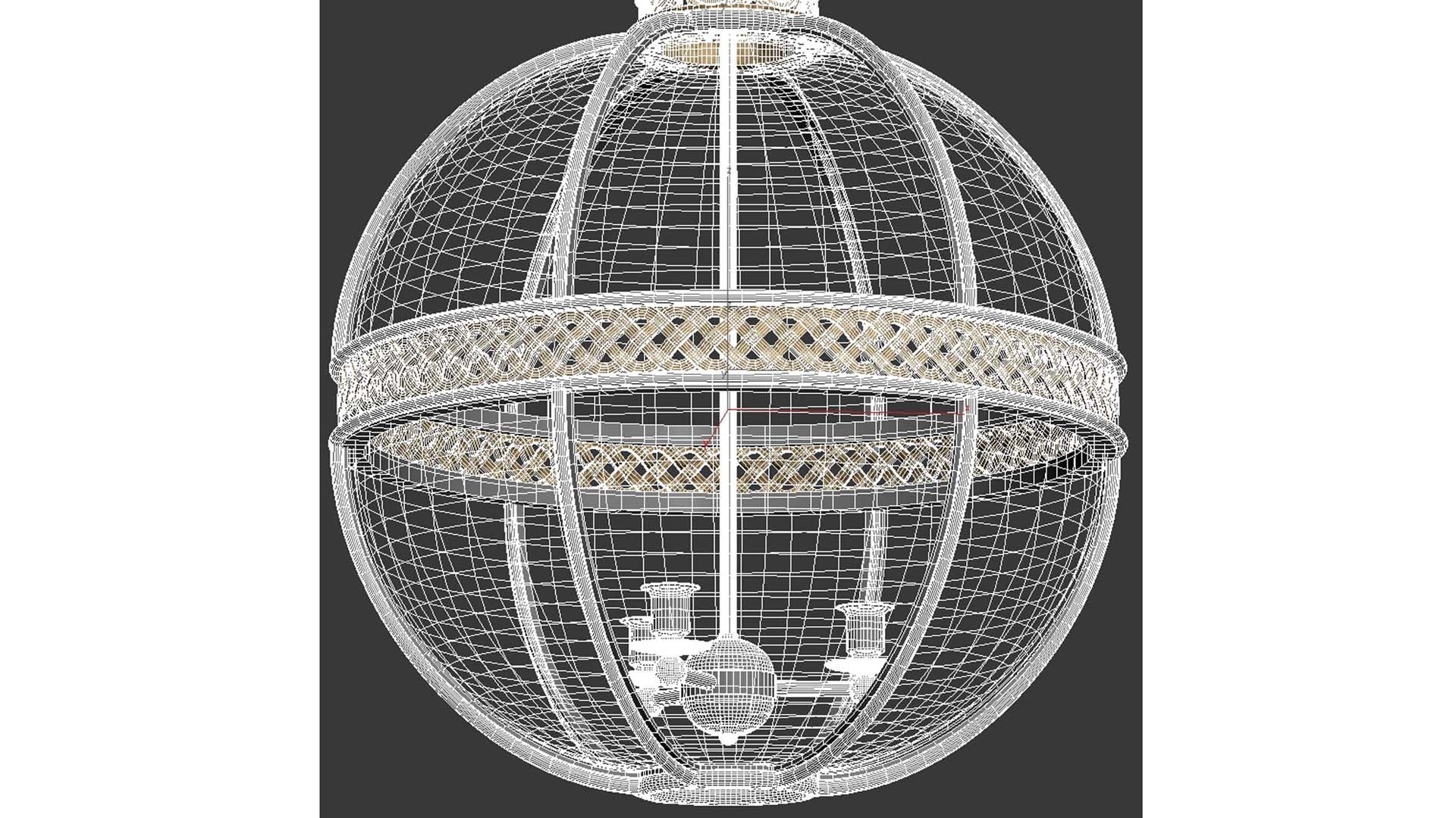 Jamb Hanging Globe Light Pendant 3D Model - TurboSquid 2093593