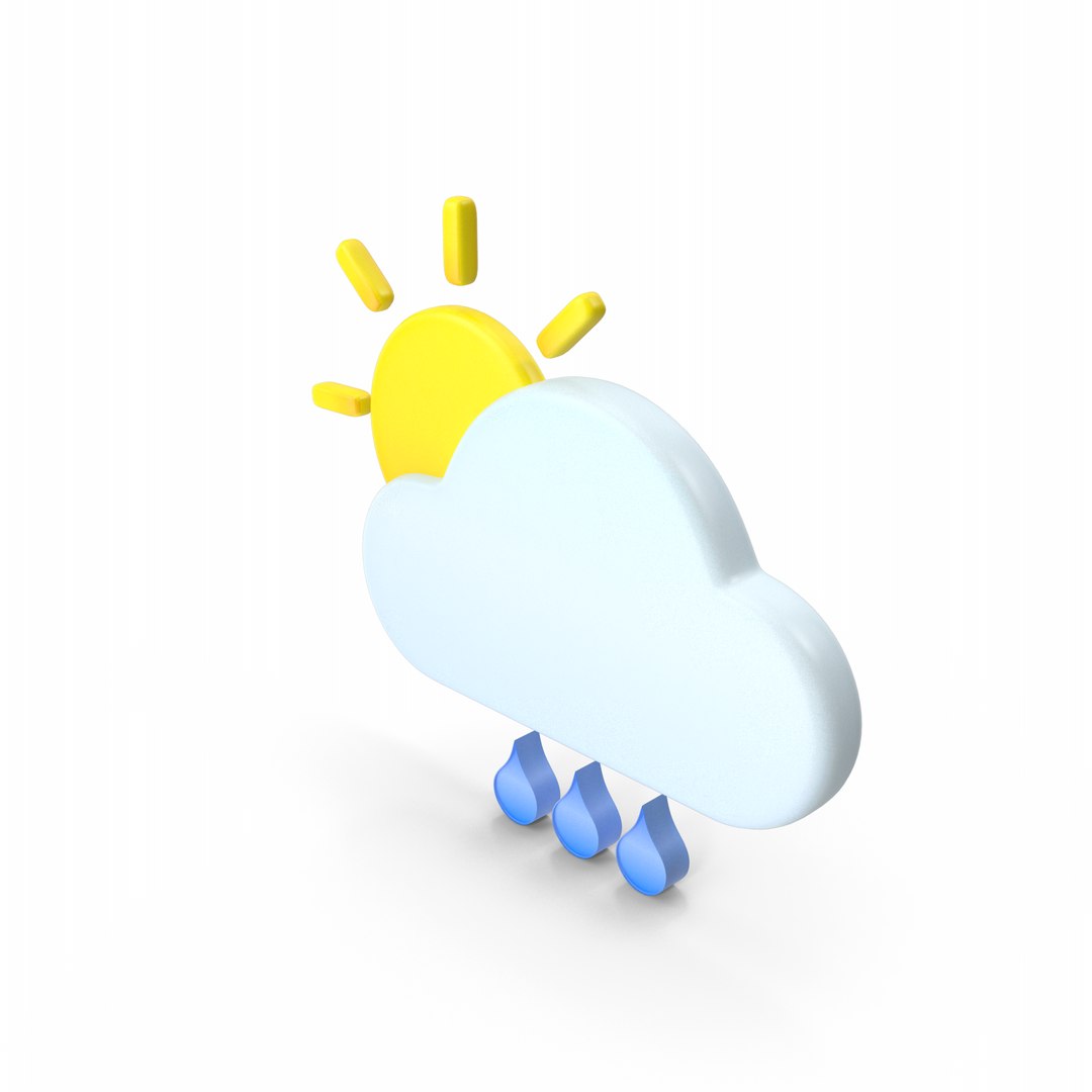 3D Model Weather Icon 2 - TurboSquid 2320199