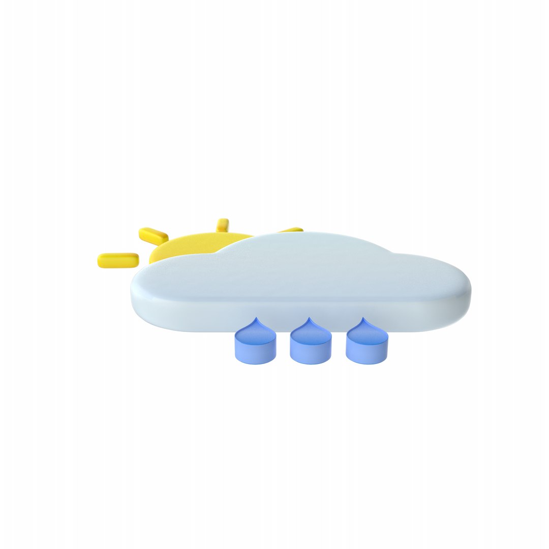 3D Model Weather Icon 2 - TurboSquid 2320199