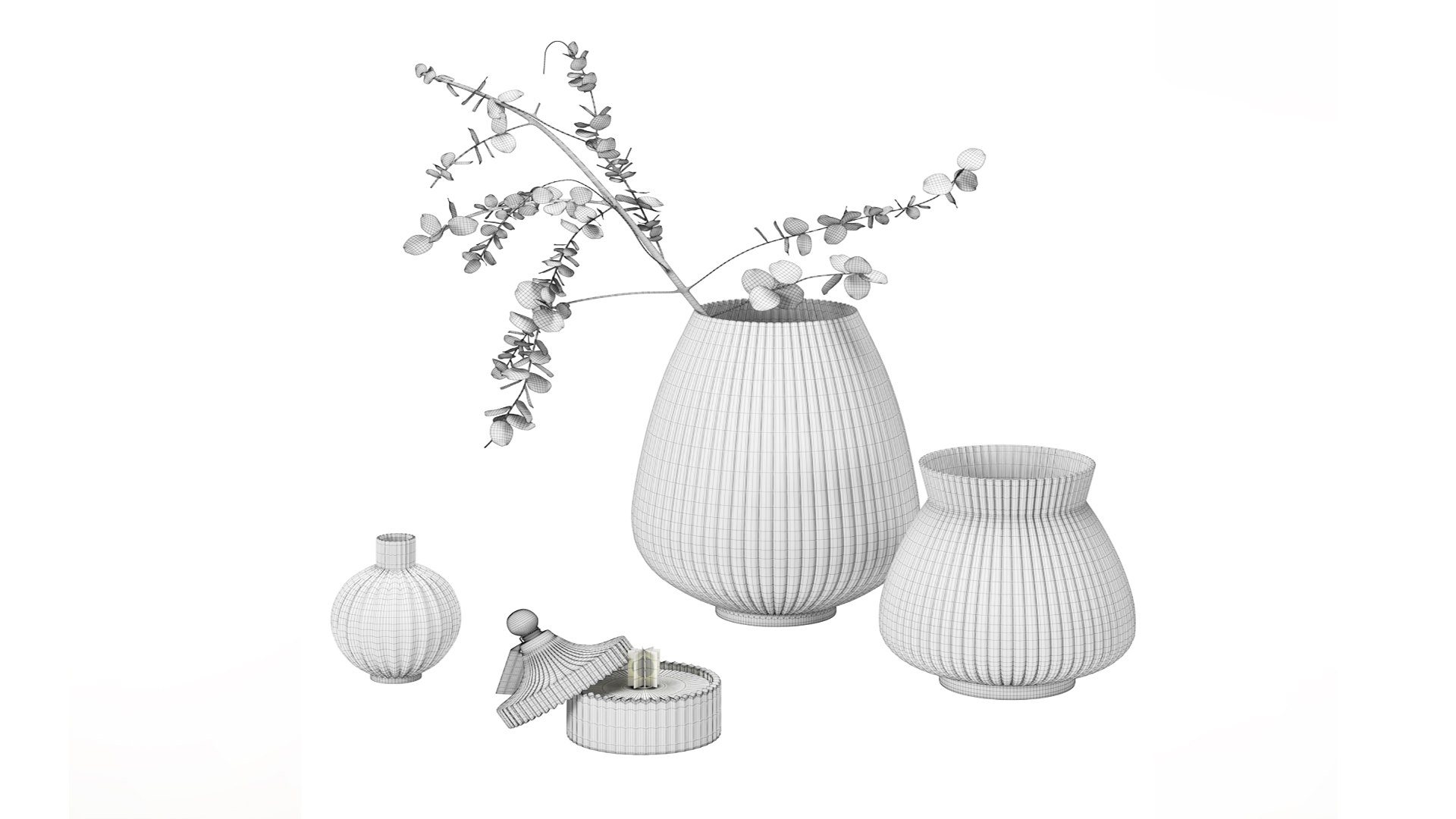 HnM Home Decor Set 3D Model - TurboSquid 1845840