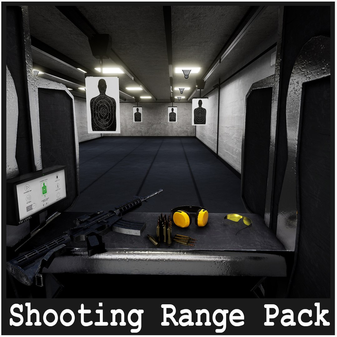 Shooting Range Package 80 Variations 3D - TurboSquid 1984537