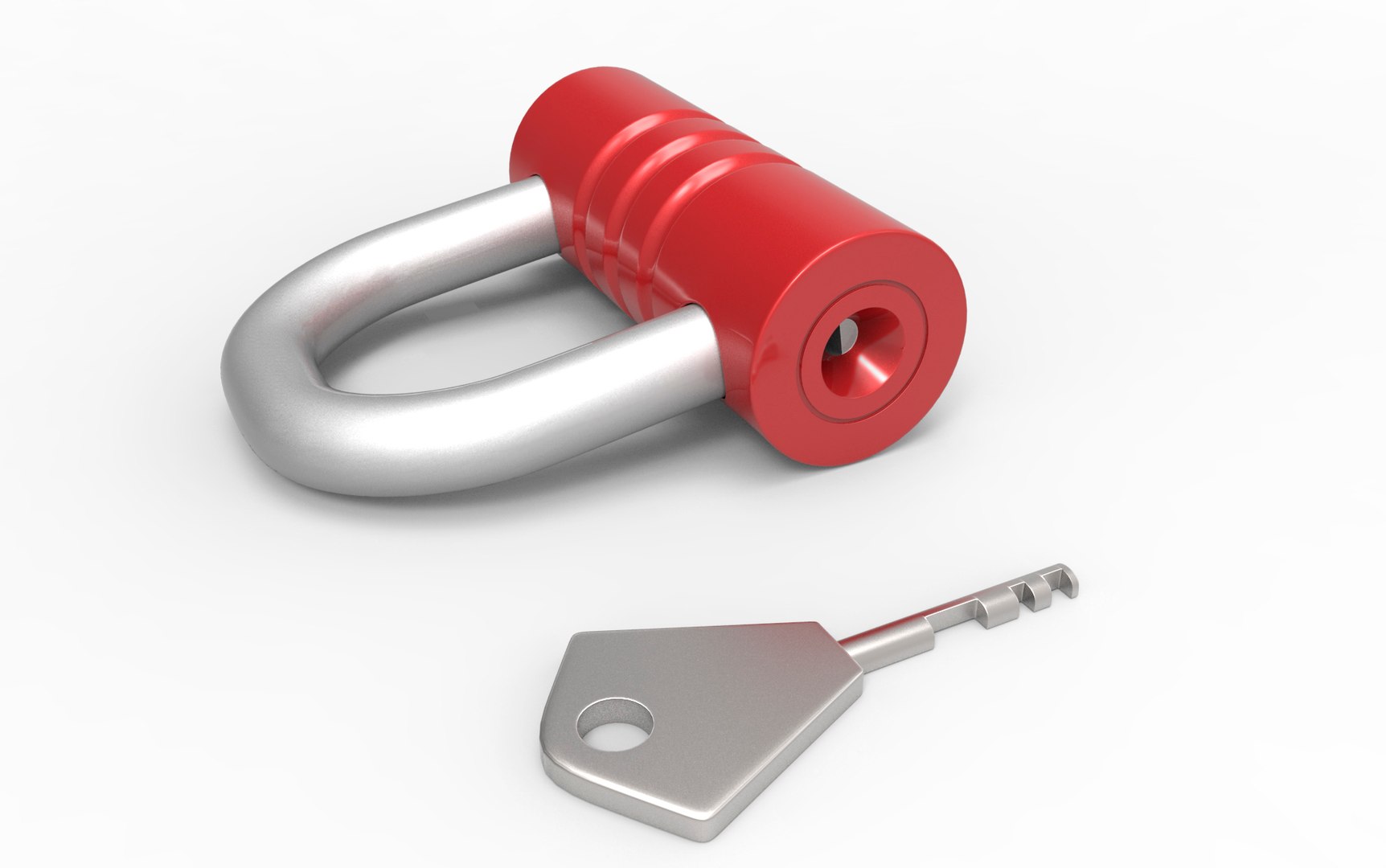 3D Model Realistic Padlock Keys - TurboSquid 1297745
