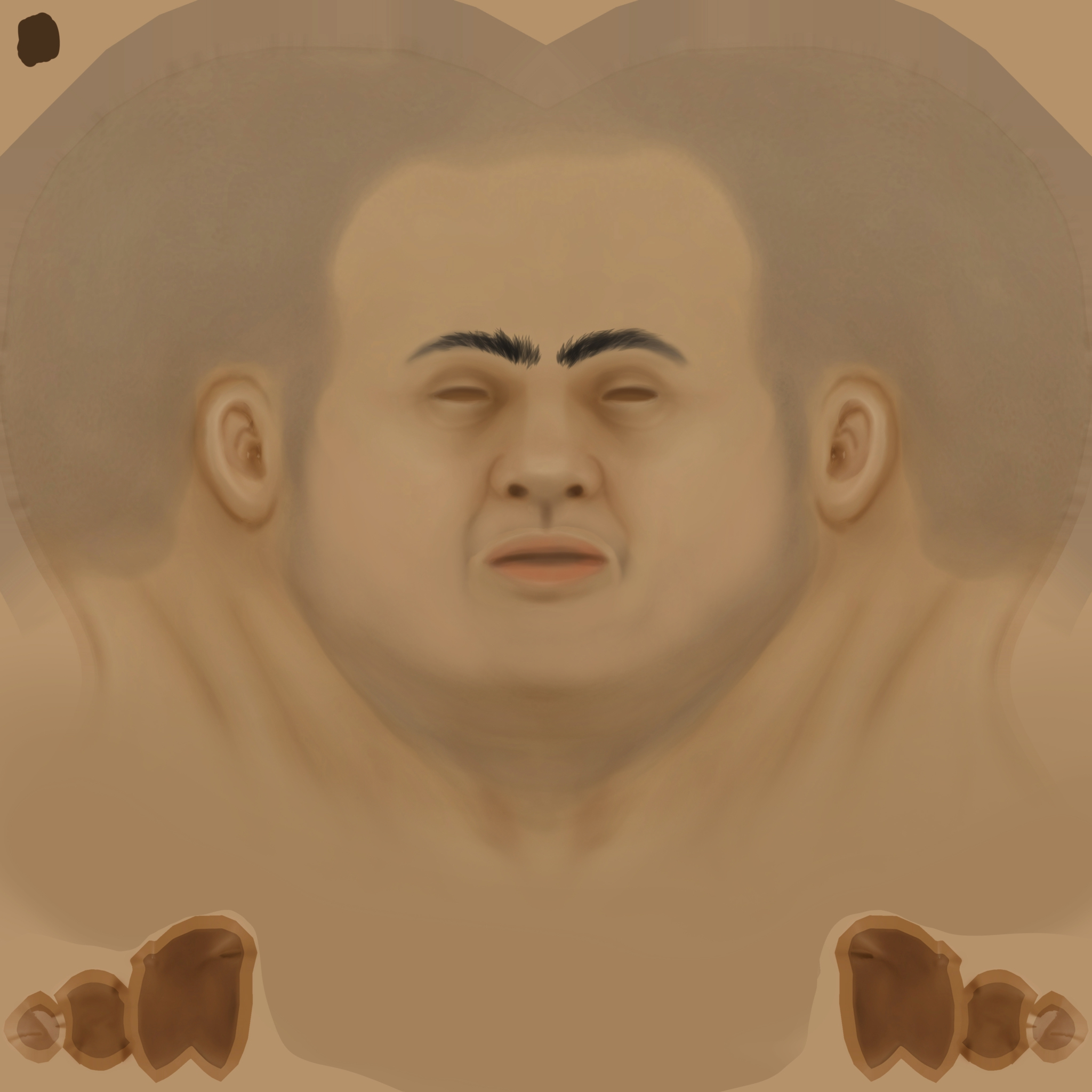 modelo 3d Personaje de dibujos animados Rigged Toon Man Nayson modelo ...
