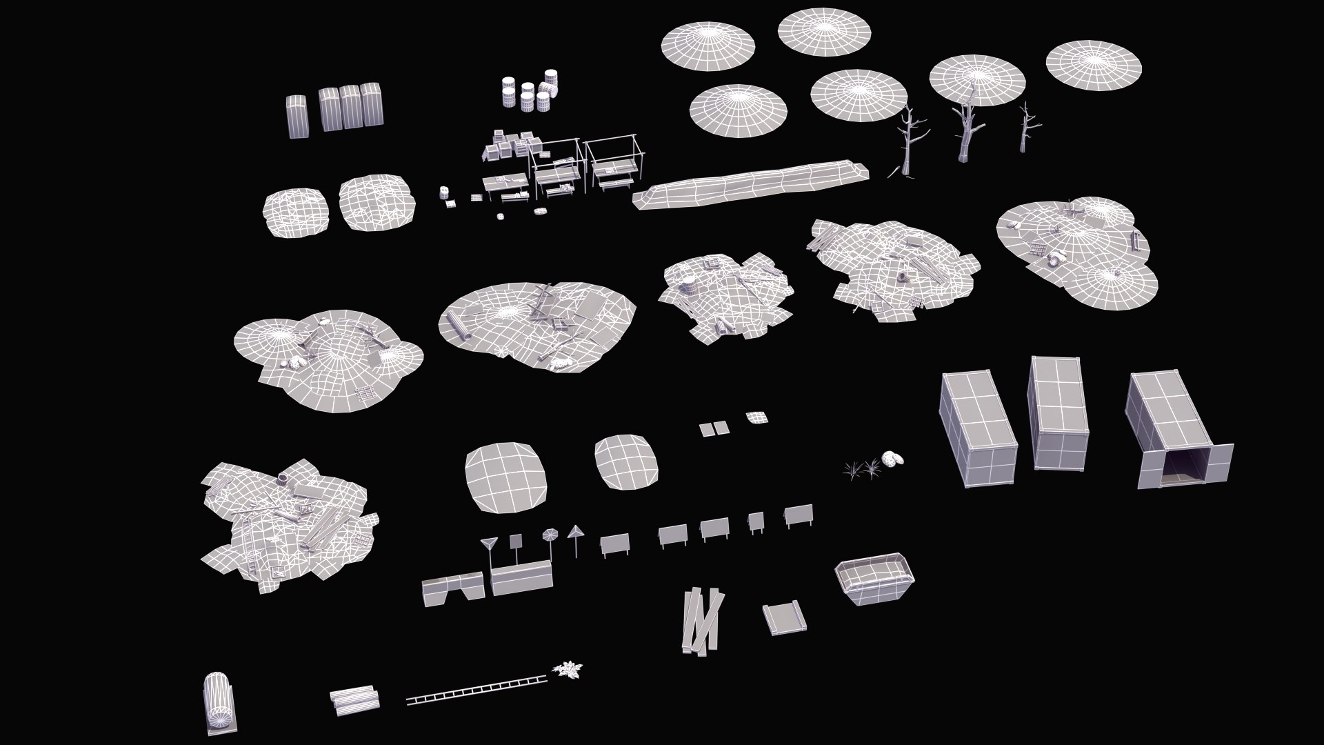 rubbish trash pile 3d model