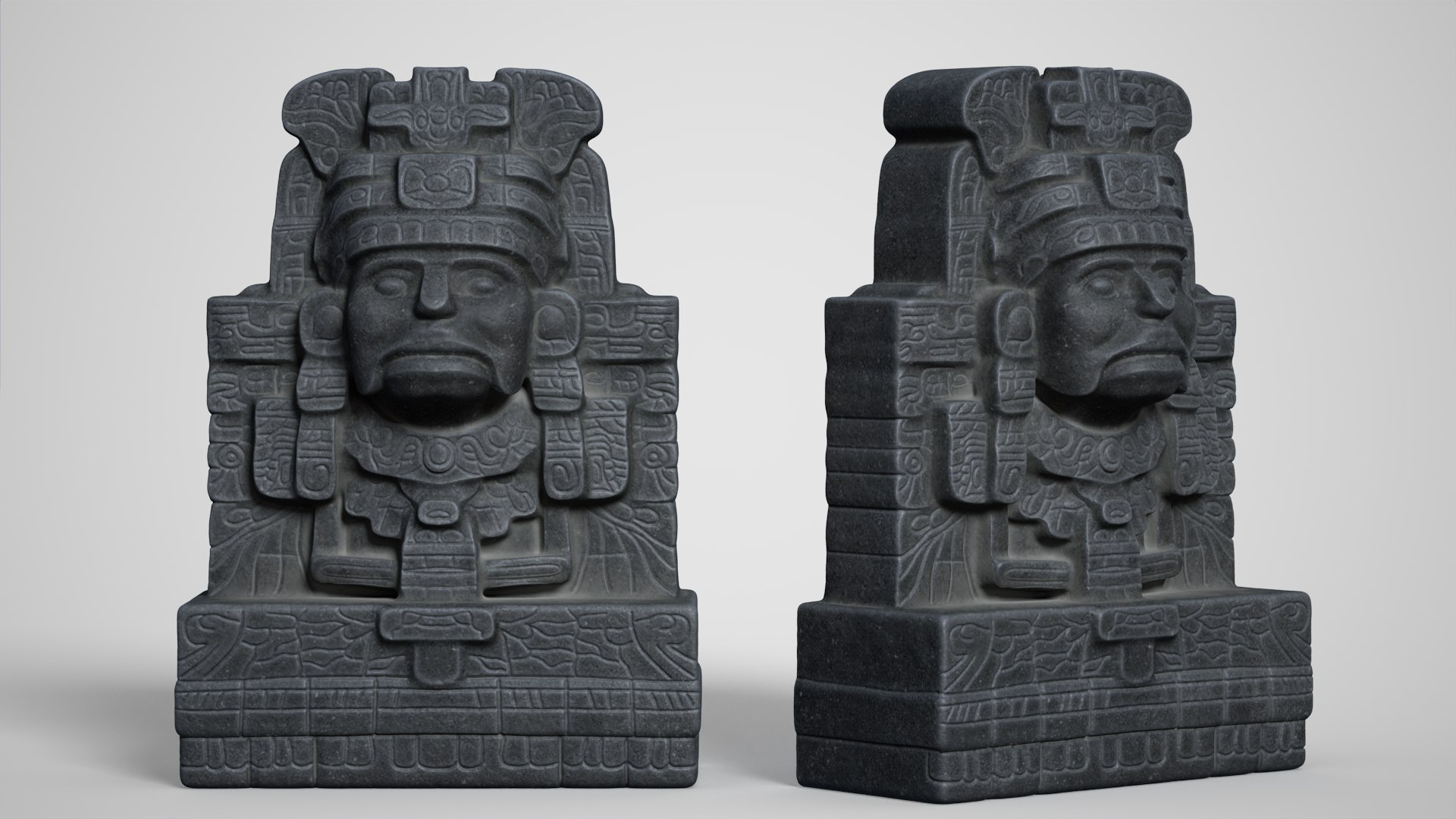 3D 8 Mayan Statues - 241212 Model - TurboSquid 2324688