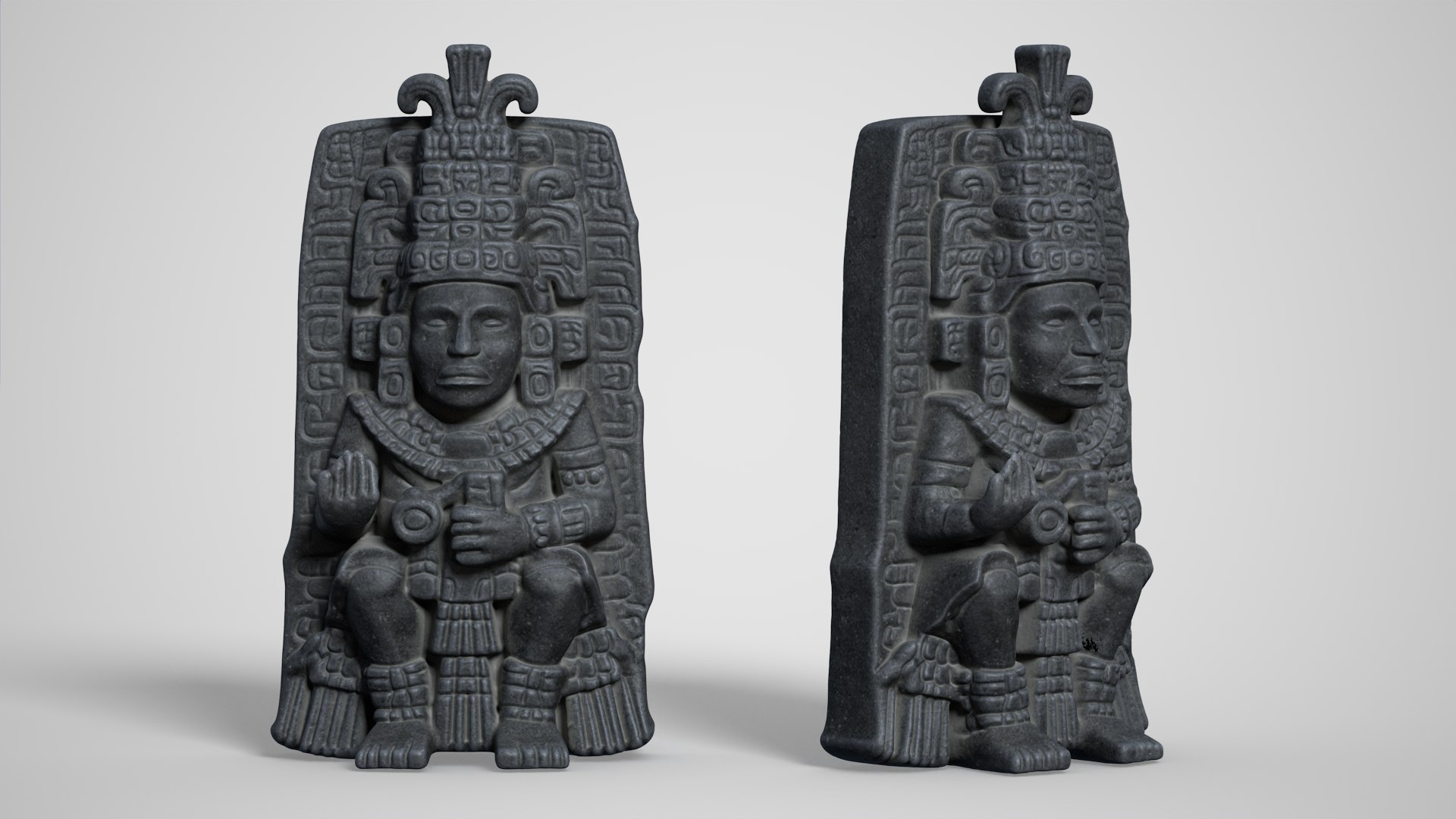 3D 8 Mayan Statues - 241212 Model - TurboSquid 2324688
