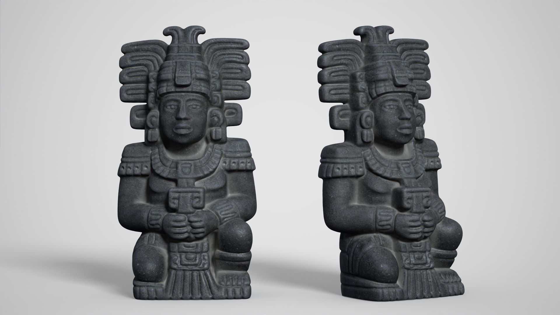 3D 8 Mayan Statues - 241212 Model - TurboSquid 2324688