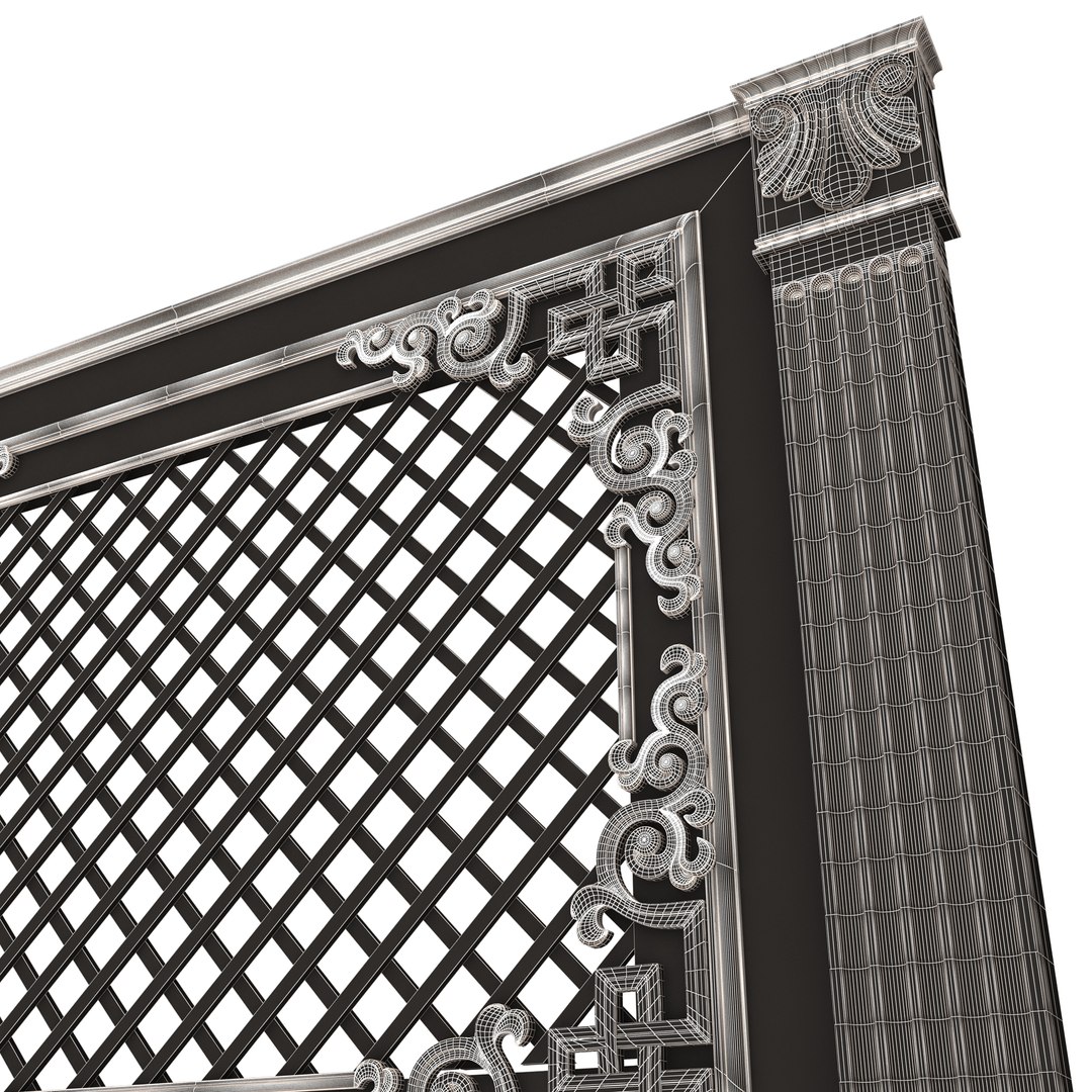 Radiator Cover Decorative Screening Grille Panel 02 Model - TurboSquid ...