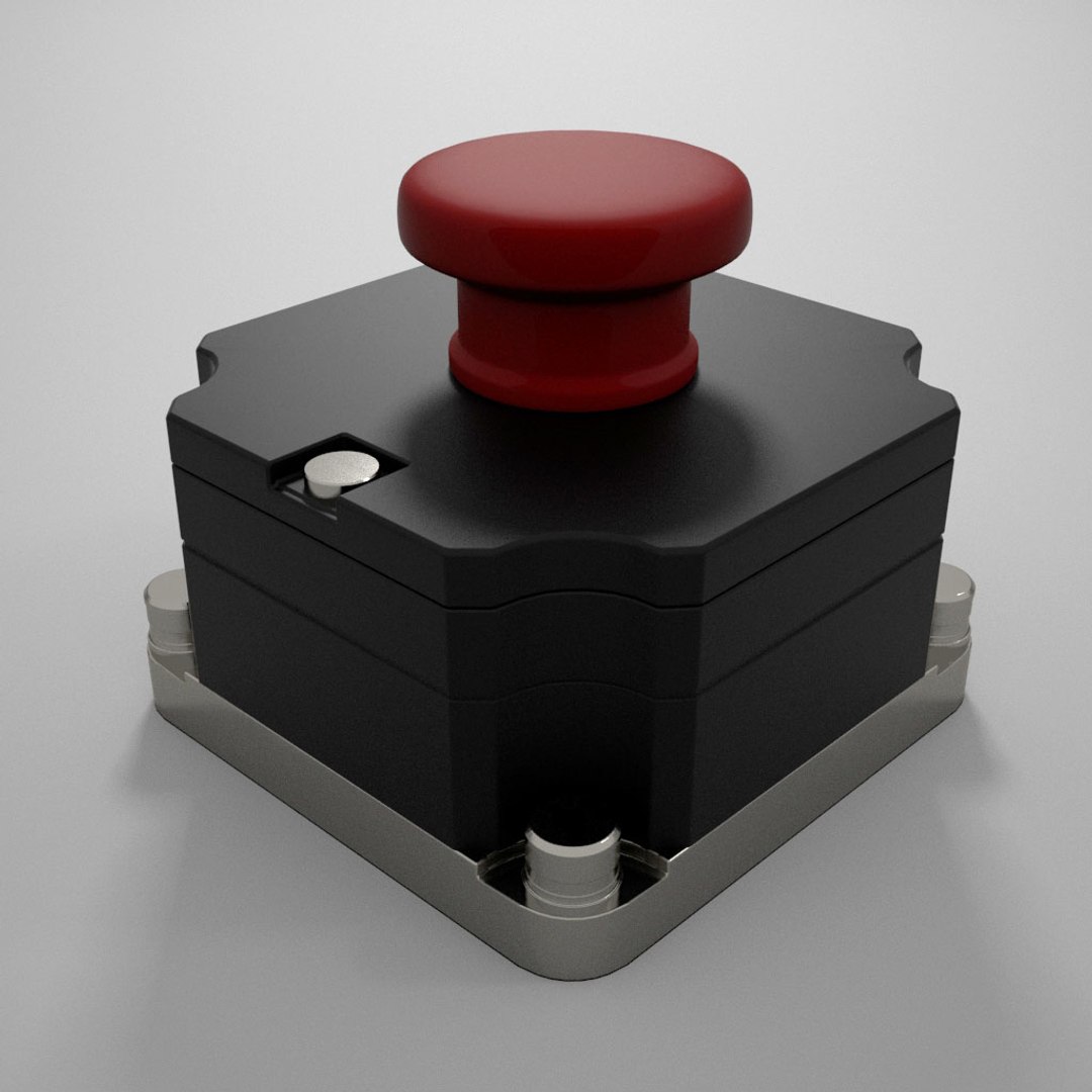 Emergency Stop Button 3d Model