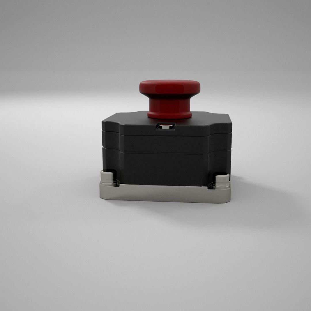 Emergency Stop Button 3d Model