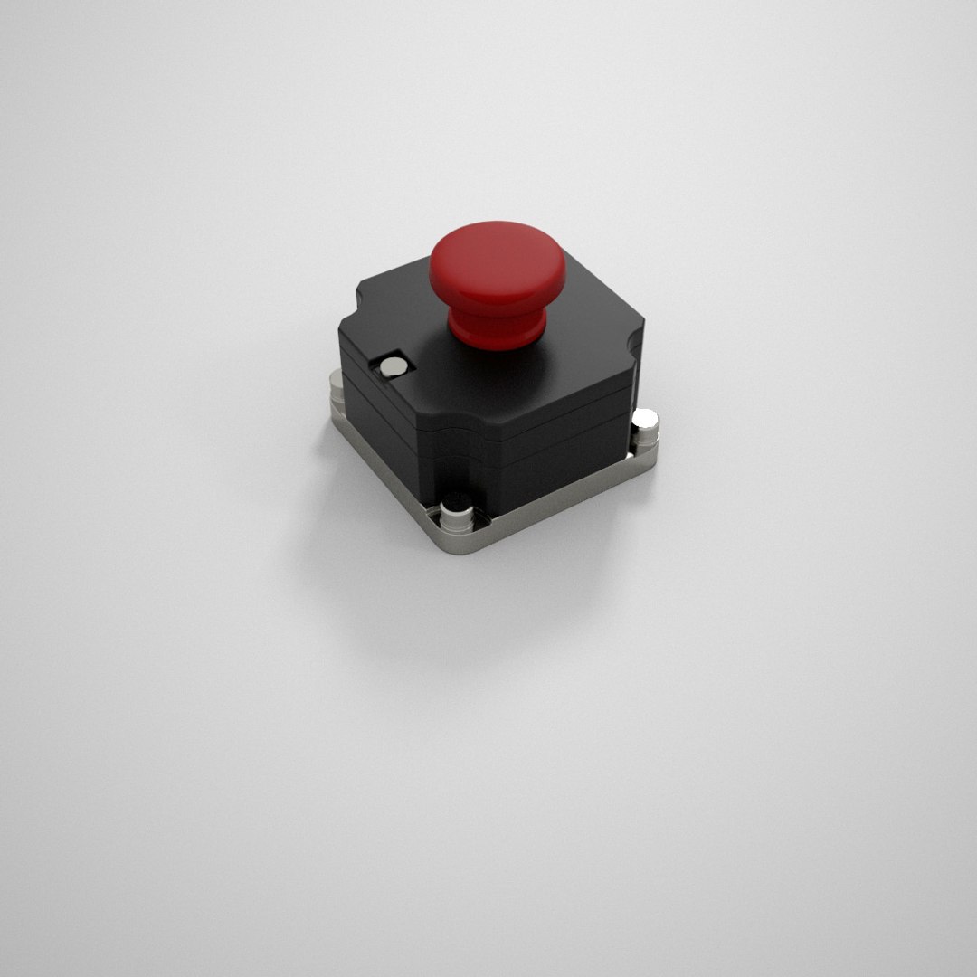 Emergency Stop Button 3d Model