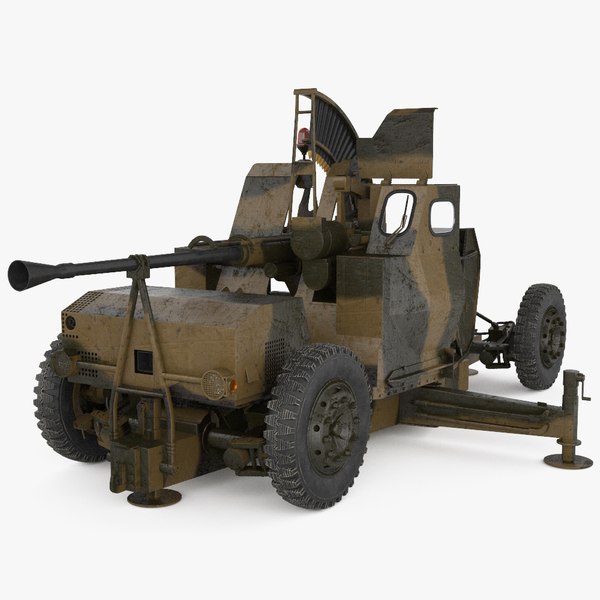 modelo 3d Pistola Automática Bofors 40 mm L 70 - TurboSquid 2169944