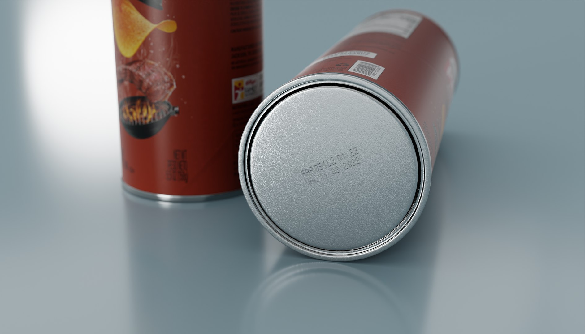 Pringles BBQ Crisps 3D Model - TurboSquid 1863107