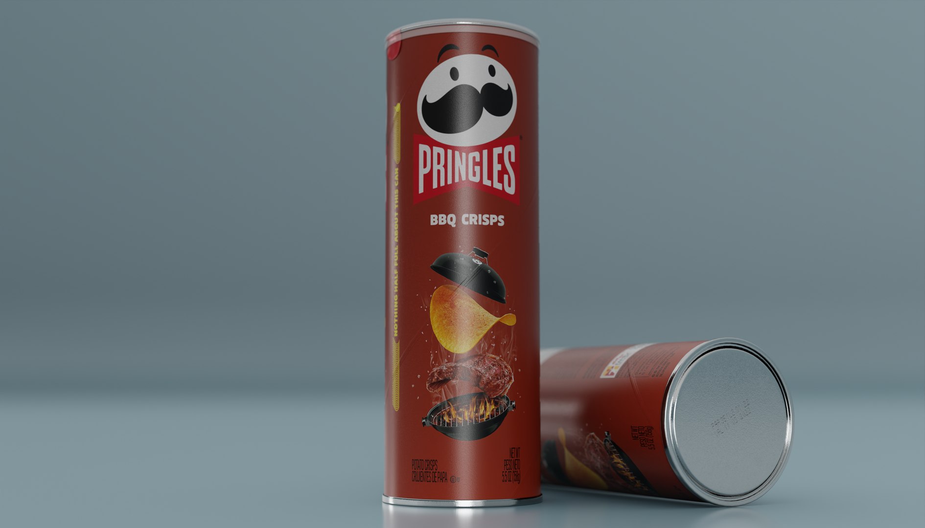 Pringles BBQ Crisps 3D Model - TurboSquid 1863107