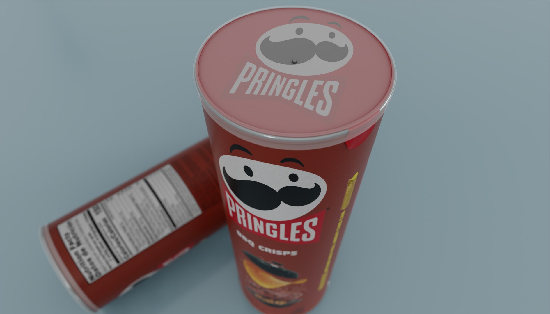 Pringles BBQ Crisps 3D Model - TurboSquid 1863107
