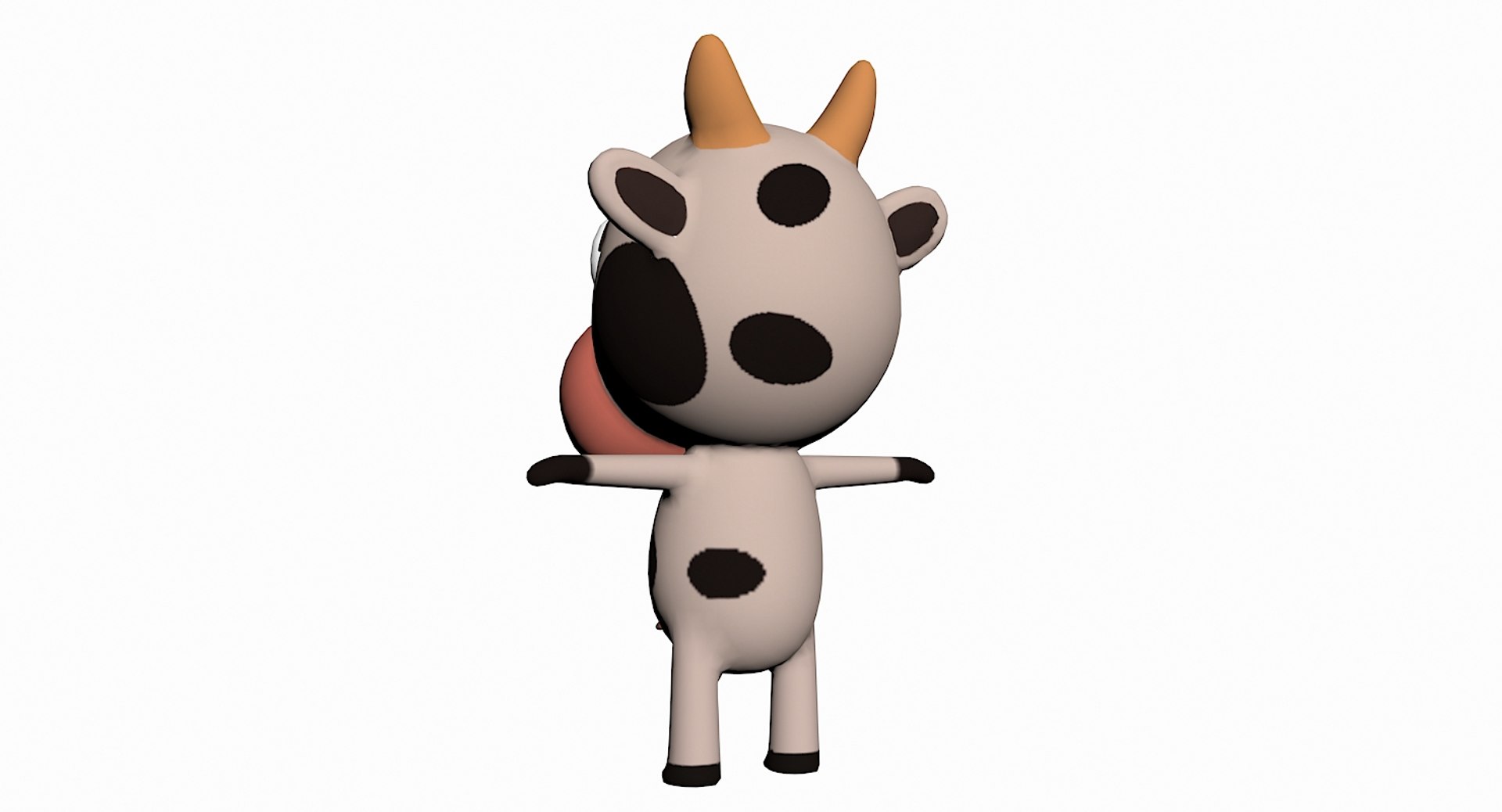 Cartoon Toon Cow 3D Model - TurboSquid 1399851