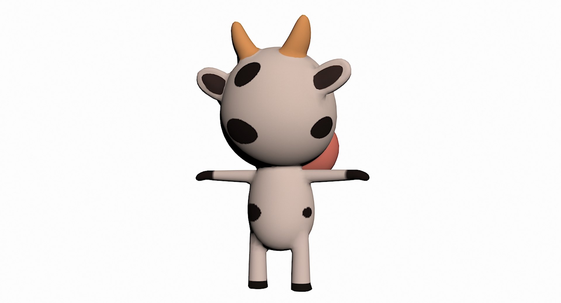 Cartoon Toon Cow 3D Model - TurboSquid 1399851