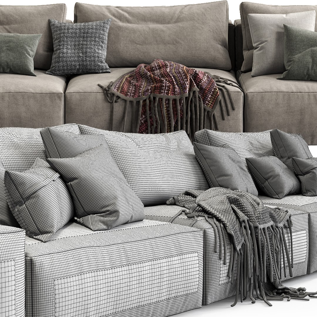 Jesse sofa daniel composition 3D model - TurboSquid 1625656