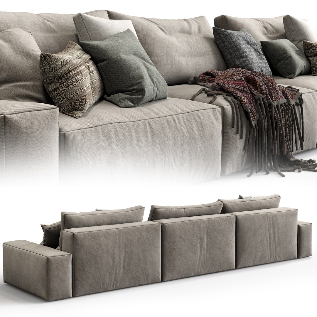 Jesse sofa daniel composition 3D model - TurboSquid 1625656