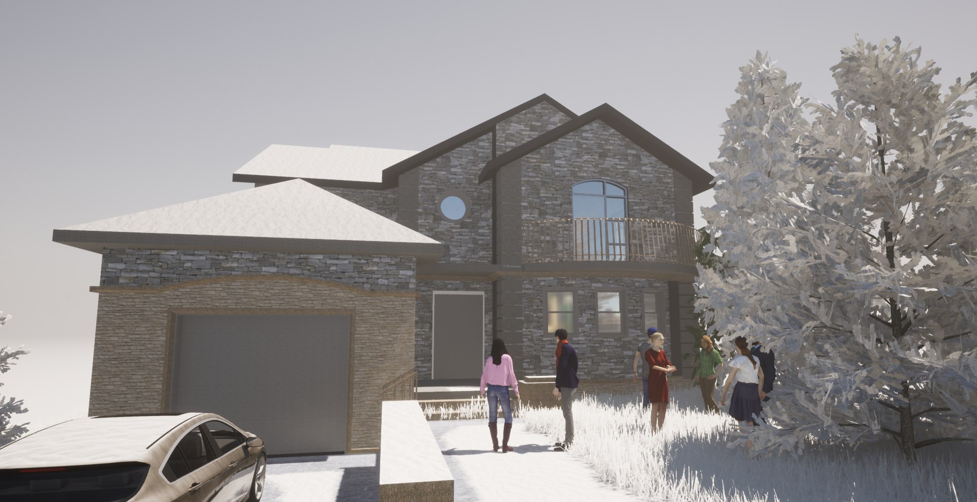 3D BIM House - TurboSquid 1770092