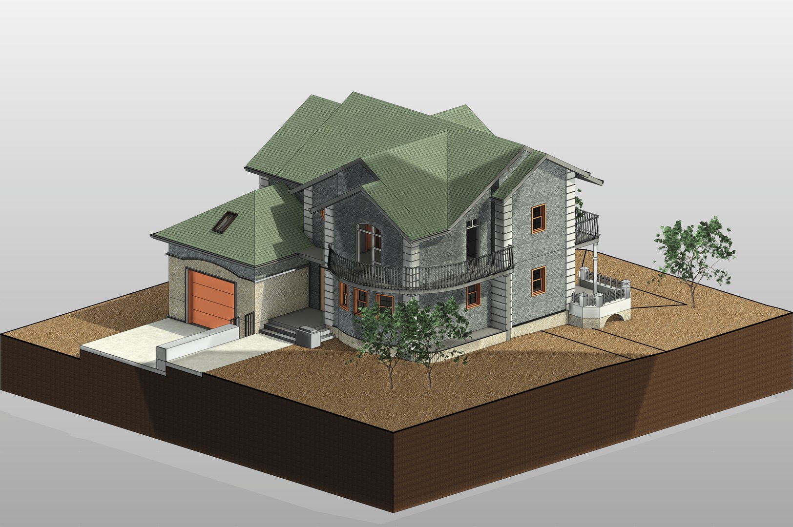 3D BIM House - TurboSquid 1770092