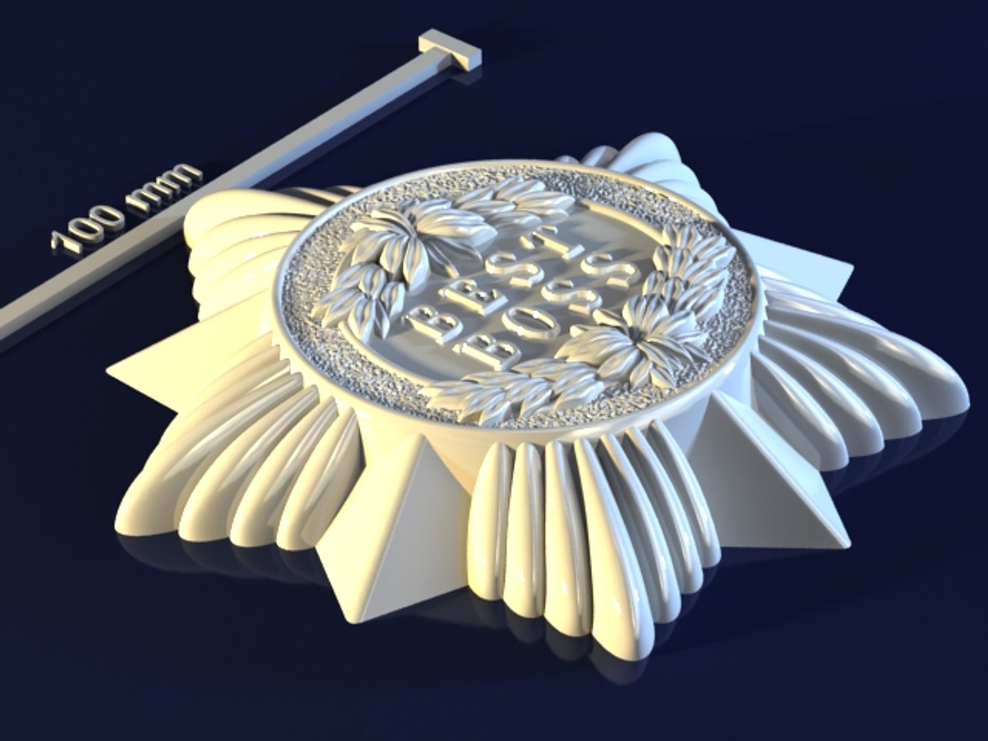 3d Medal Best Boss