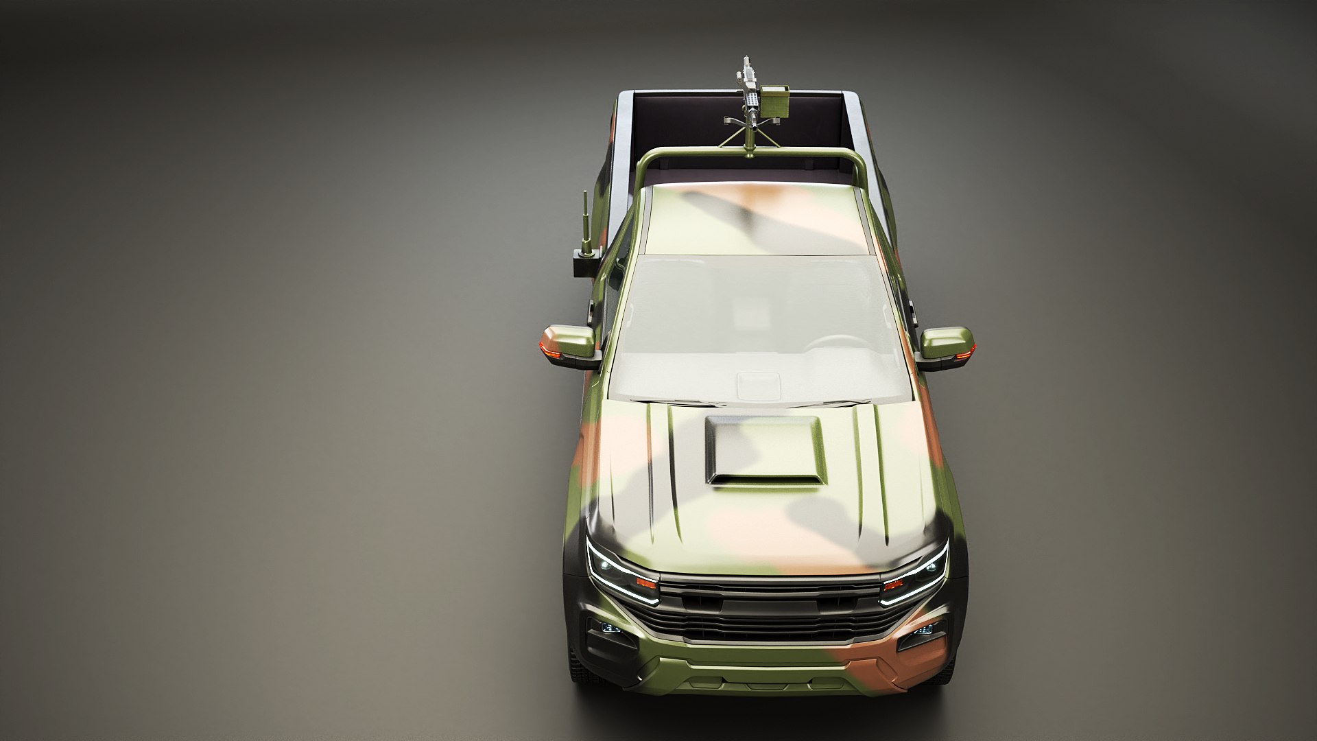 Generic Military Tactical Pickup With Machine Gun 3D Model - TurboSquid ...